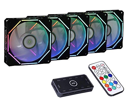 Buy DS Ice Axis ARGB LED Fans, Quiet Edition High Airflow Adjustable ...