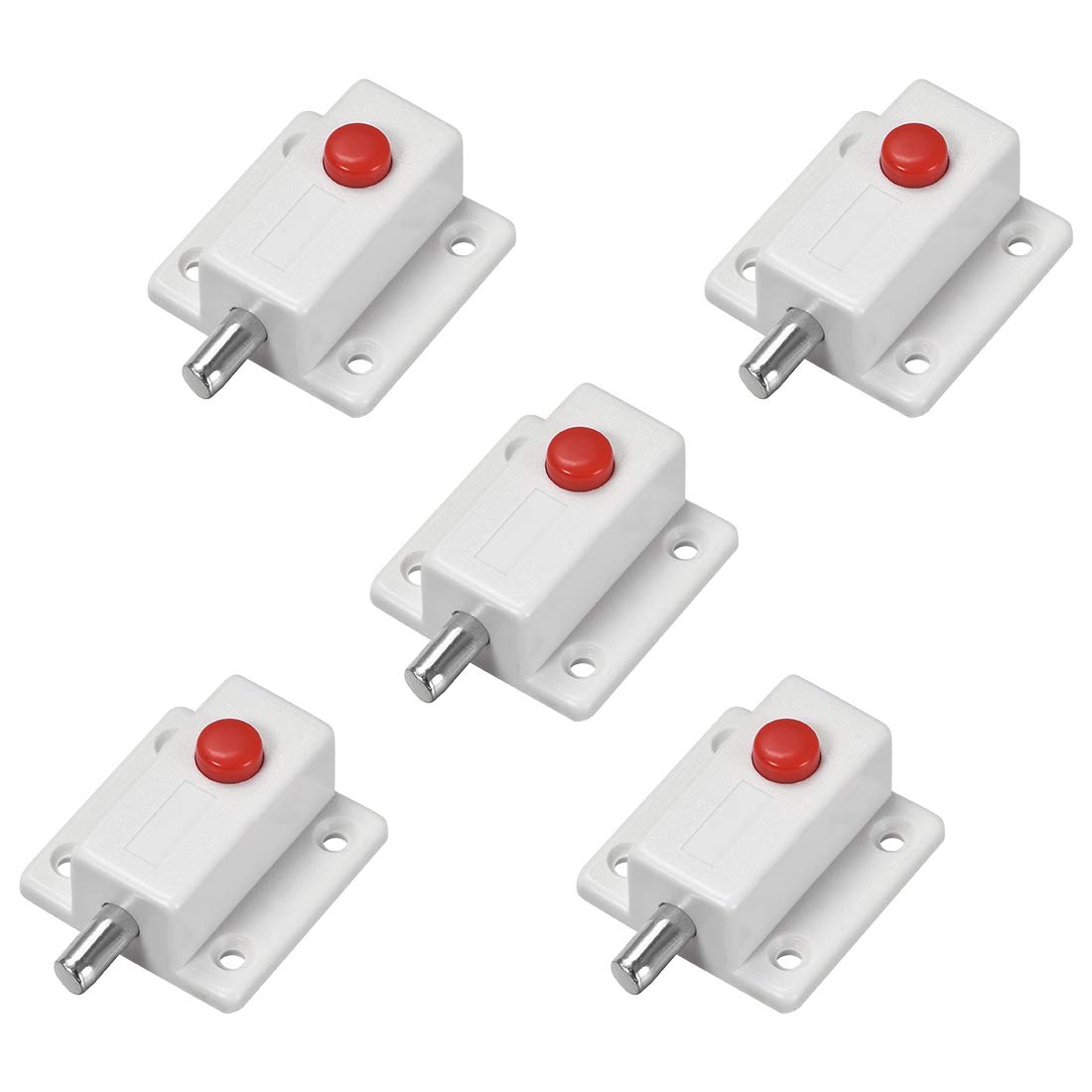 Buy uxcell Door Bolt Lock, 2-inch Plastic Sliding Flush Barrel Latch ...