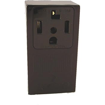 Leviton 55050 50 Amp, 125/250 Volt, NEMA 14-50R, 3P, 4W, Surface ...