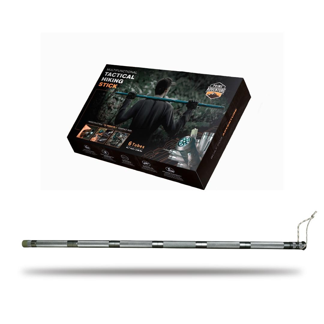 Mua Hiking Tactical Stick Walking Staff - Outdoor Multitool Gear ...