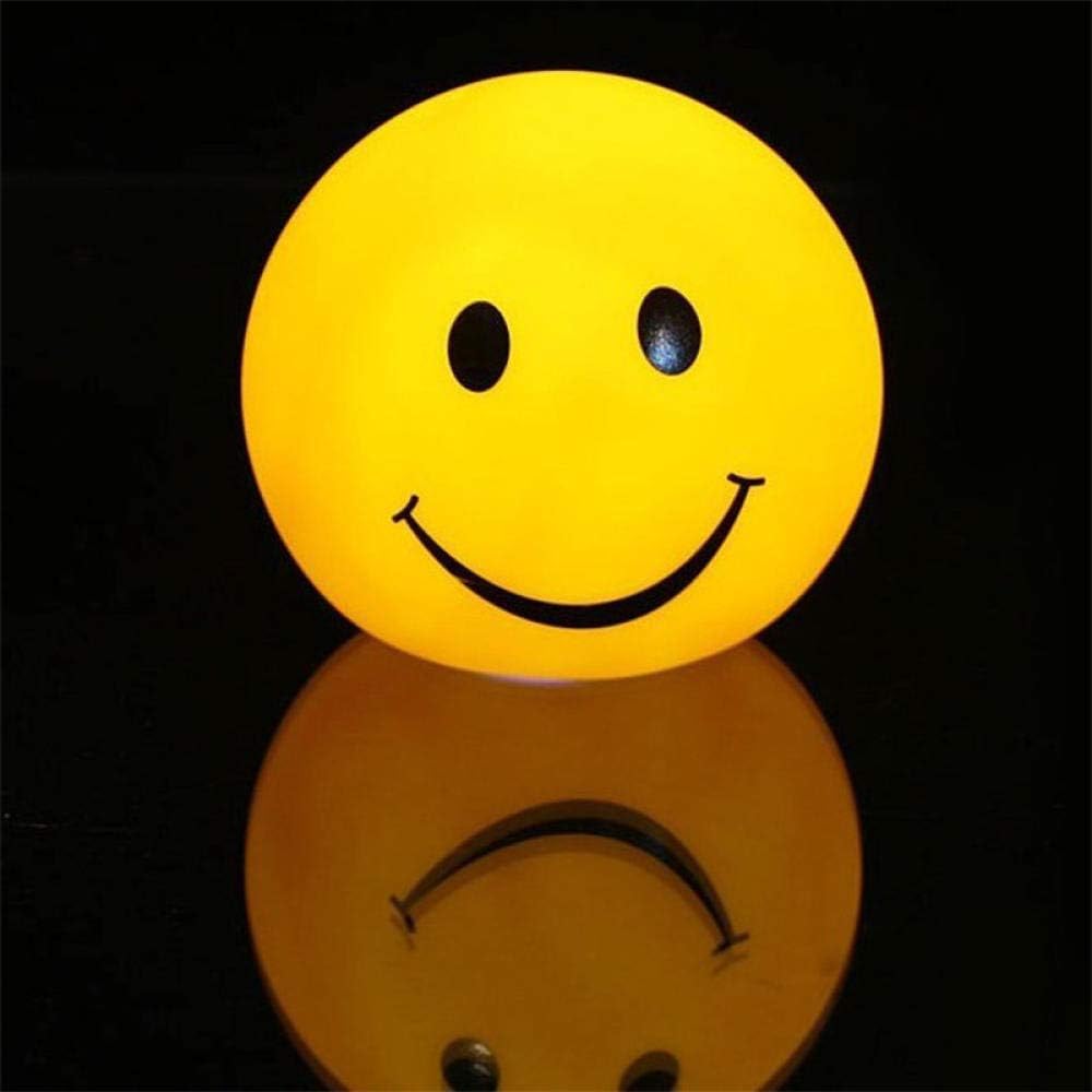 Night Light Led Round Smiley Face Night Light Color Changeable Night ...