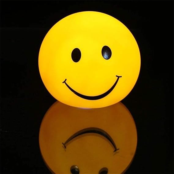Night Light Led Round Smiley Face Night Light Color Changeable Night ...