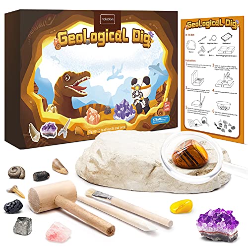 Makeblock 2 in 1 DIY Geological Dig Kit, Archaeological Excavation ...
