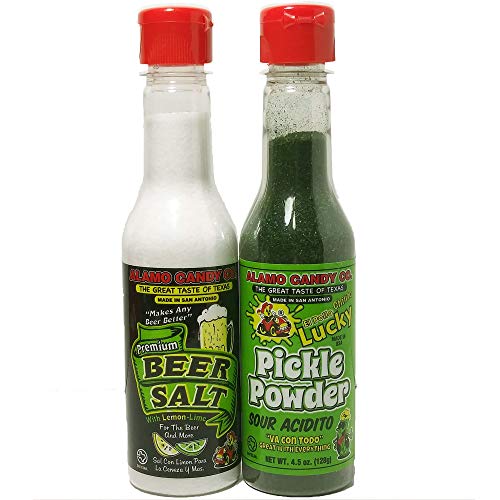 Alamo Candy Beer salt , Pickle Powder Bundle - Flavored Salt , Lemon ...