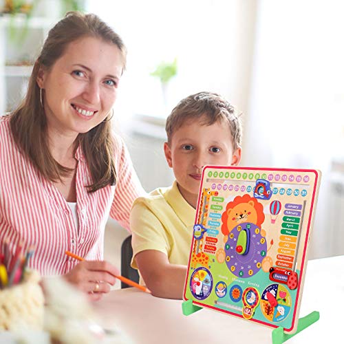 7 In 1 Learning Clock Wooden Montessori Toys Telling Time Teaching Clock Preschool Educational 7-in-1-learning-clock-wooden-montessori-toys-telling-time-teaching-clock-preschool-educational