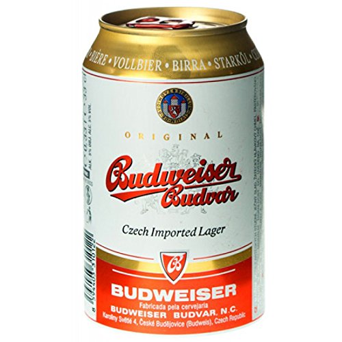 Budweiser Budvar Czech Pilsner (6 x 330ml Cans): Amazon.co.uk: Beer ...