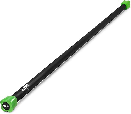 Yes4All Total Body Workout Weighted Pilates Bar, Body Bar For Exercise ...