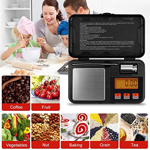 Digital Pocket Scale, 200g/0.01g Mini Weight Scale Electronic Portable Jewelry Food Grams Scale ...