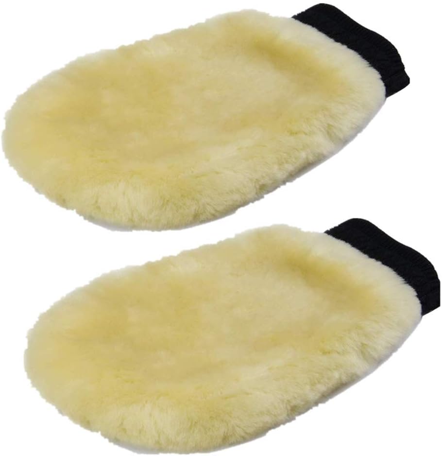 Car Wash Gloves Wool 2PACK Two Side Car Wash Mitt Car Cleaning Glove ...