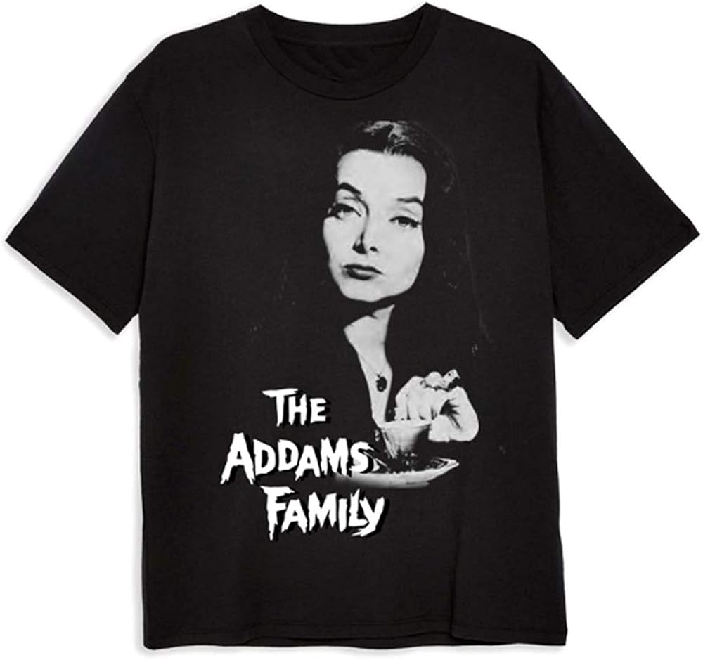 The Addams Family Morticia Official Tee T-Shirt Mens Unisex: Amazon.co ...