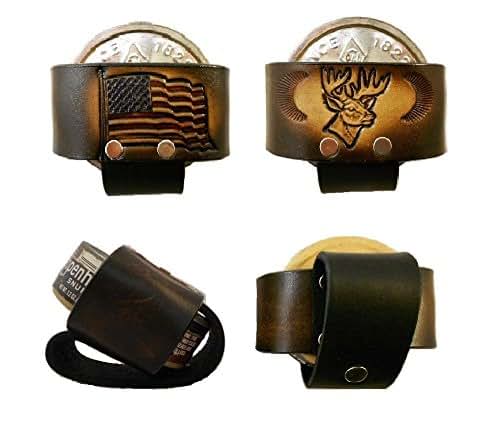 Amazon.com: Leather Snuff Can Holder, Holster, Chewing Tobacco Case ...