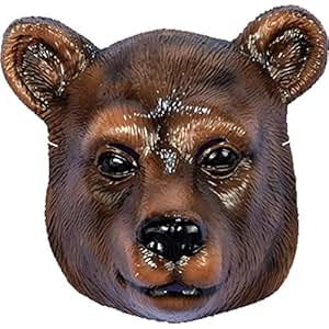 Amazon.com: Animal Bear Mask (Fits Most Child / Adults): Toys & Games