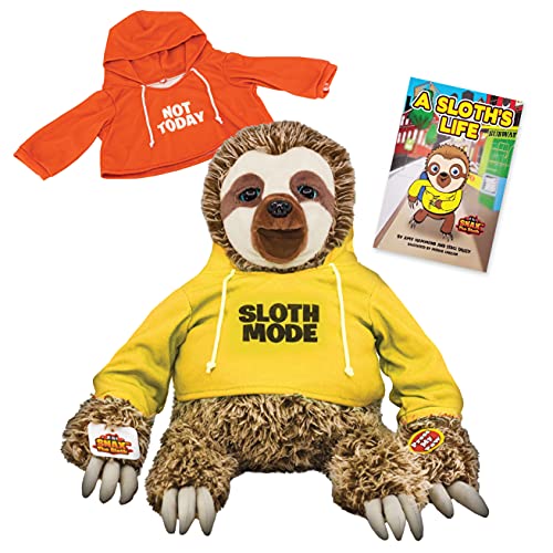 Official SNAX The Sloth 2021 Version, Talking Plush Sloth Toy for Kids ...