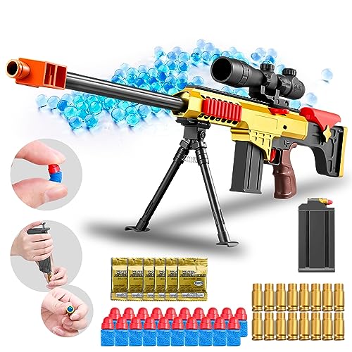Shell ejecting Soft Bullet Ball Pellet Gun Realistic Bolt Action Dart Foam Blaster Sniper Rifle ...