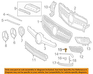 Amazon.com: MERCEDES-BENZ 1568854025 GENUINE OEM SPOILER: Automotive