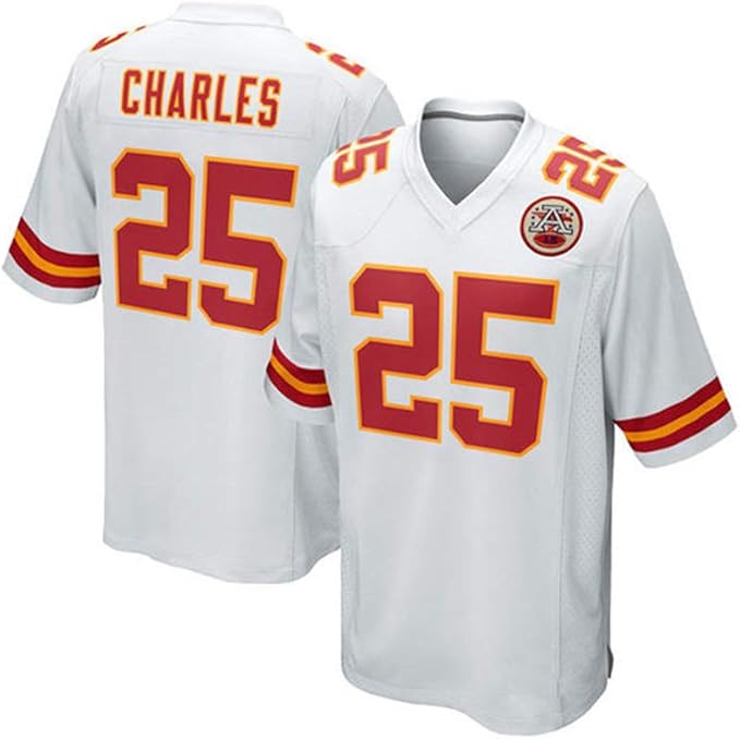 # 25 Charles Kansas City Chiefs Rugby Jersey Fútbol Jersey para Hombres ...