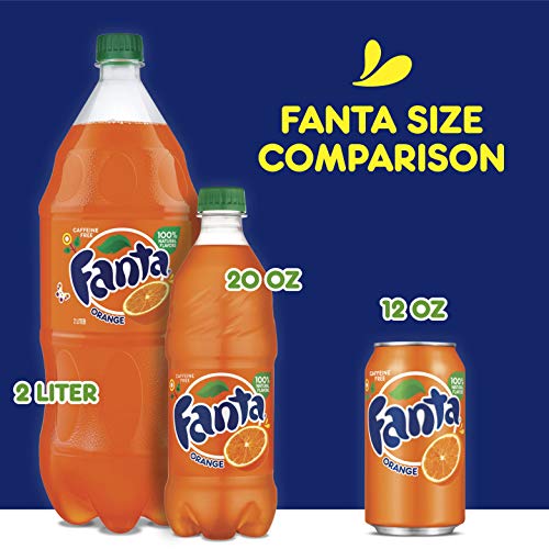 Fanta Orange Soda Fruit Flavored Soft Drink, 12 fl oz, 12 Pack - Want It All