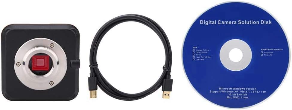 Microscope camera, USB3.0 High Definition 10 Megapixel Industrial ...