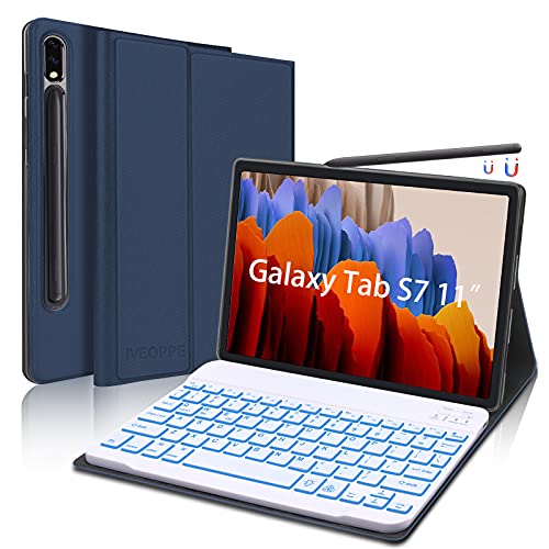 IVEOPPE Keyboard Case for Samsung Galaxy Tab S8/Tab S7 11 inch (Model ...