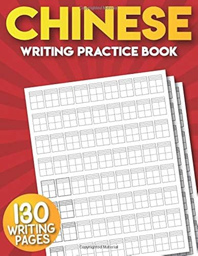 Chinese Writing Practice Book: 130 Large Mandarin Writing Papers ...