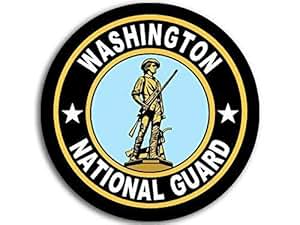 Amazon.com: JR Studio 4x4 inch Round Washington National Guard Seal ...