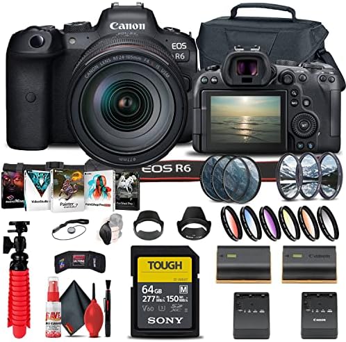 Canon EOS R6 Mirrorless Digital Camera with 24-105mm f/4L Lens ...