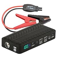 Rugged Geek RG600 INTELLIBOOST 600A Portable Vehicle Jump Starter and ...
