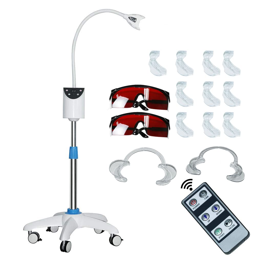 Dental Mobile Teeth Whitening Lamp IXAER Cold Bleaching Teeth Whitening Blue Light Lamp LED ...