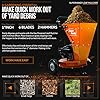 SuperHandy Leaf Mulcher Shredder Green and Waste Management Heavy Duty ...