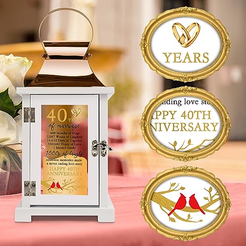 HN HAIINAA 40th Wedding Anniversary Lantern 40th Anniversary Wedding ...