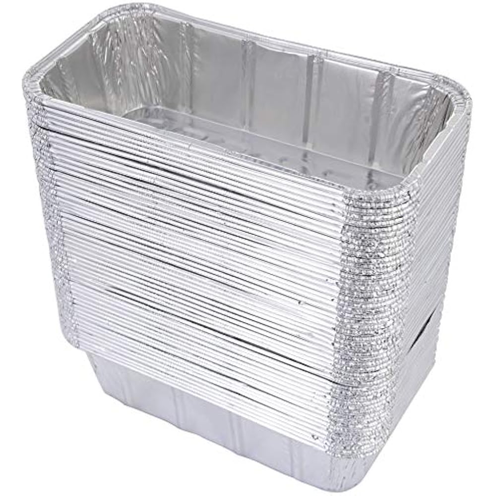 50 Pack Loaf Pans Disposable Aluminum Foil 2Lb Bread Tins Standard 50-pack-loaf-pans-disposable-aluminum-foil-2lb-bread-tins-standard