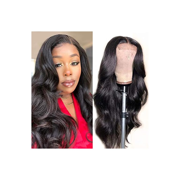 GABRIELLE 20 Inch Body Wave Lace Front Wigs Human Hair 4x4 Body Wave ...