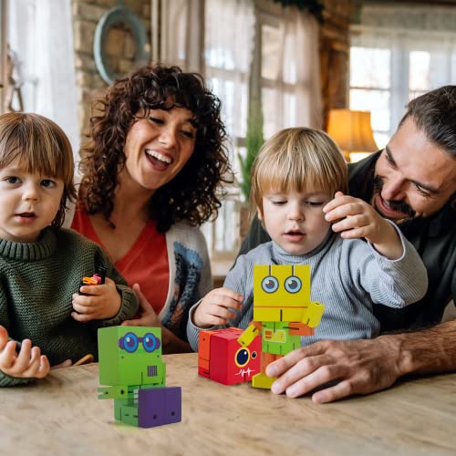 Wooden Robot Toy, cubebot Toy, cubebot, Cube Toy Puzzle, cubebot Micro ...
