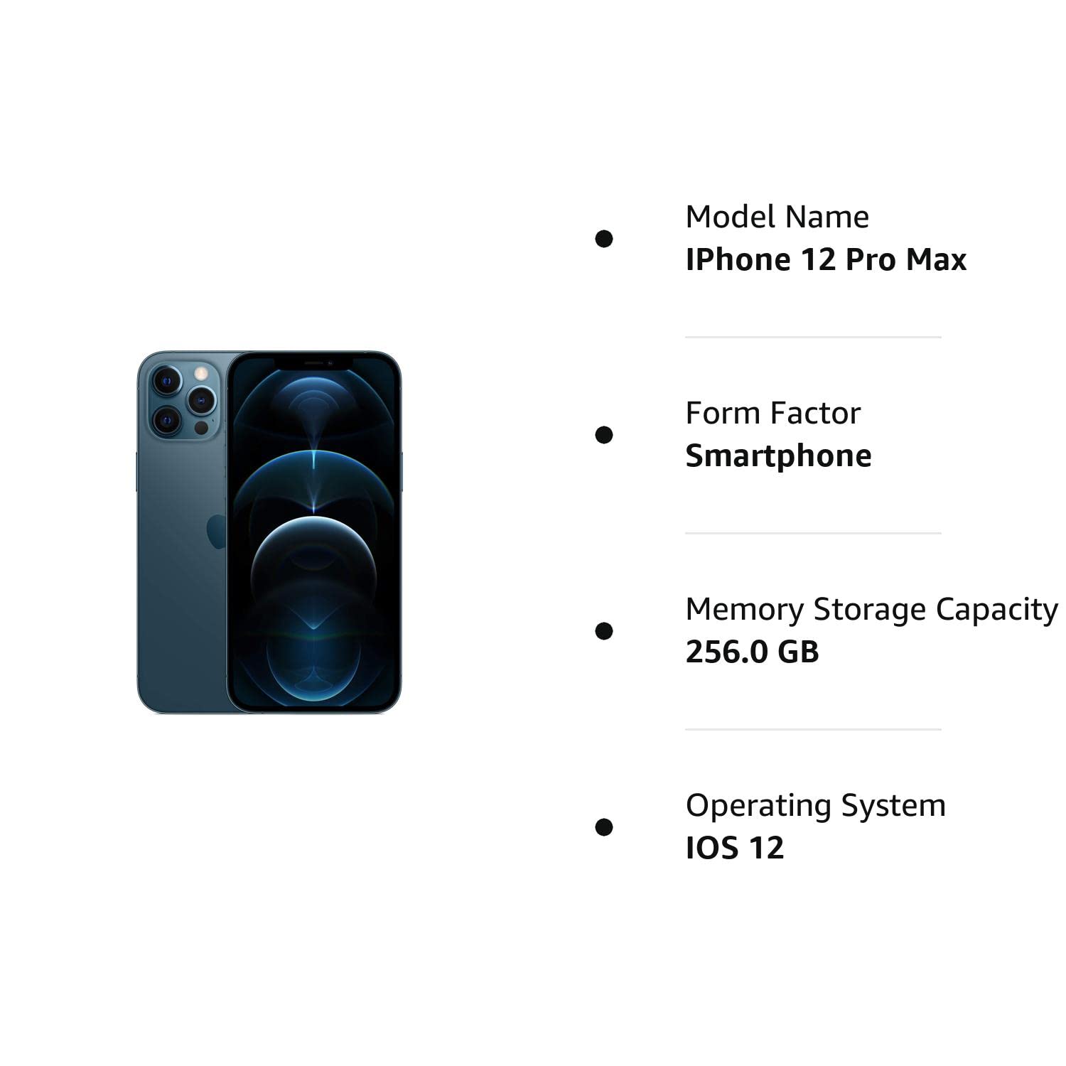 Mua Apple iPhone 12 Pro Max 5G, US Version, 256GB, Pacific Blue ...