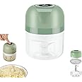 Amazon.com: USB Rechargebale Electric Garlic Grinder, Wireless Mini Chopper for Kitchen ...
