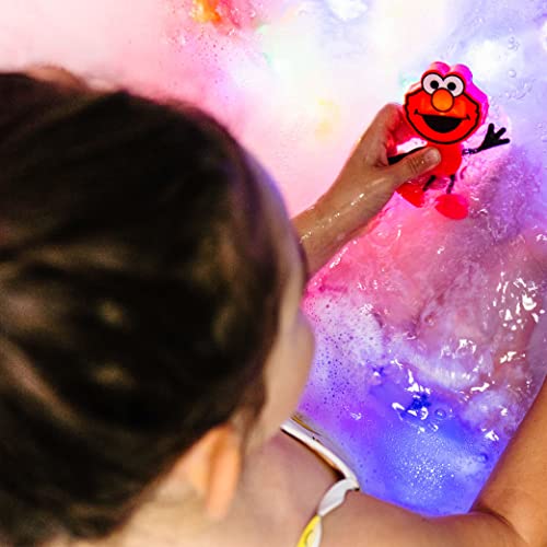 Glo Pals x Sesame Street Elmo Water-Activated Bath Toy with 6 Reusable ...