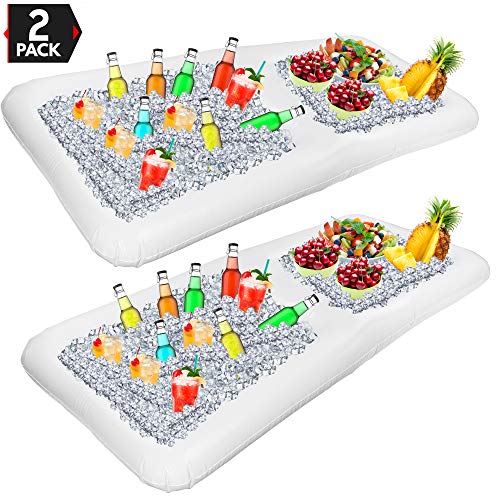 Outdoor Inflatable Buffet Cooler Server – White Blow Up Cooling Tub ...