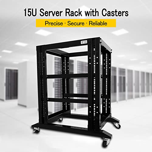 Raising Electronics Server Rack Open Frame Rack 4 Post 19 inch ...