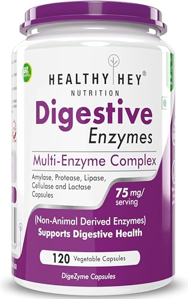 Healthy Hey Nutrition Digestive Enzyme - Multi-Enzyme Complex - 75mg ...