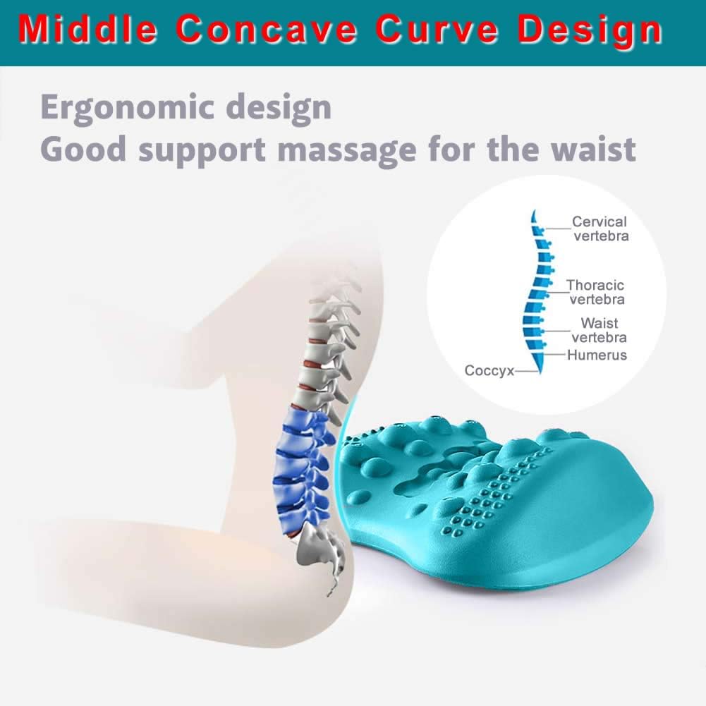 Lumber Massage Pillow Lower Back Stretcher – Massage for Chronic Lumbar ...