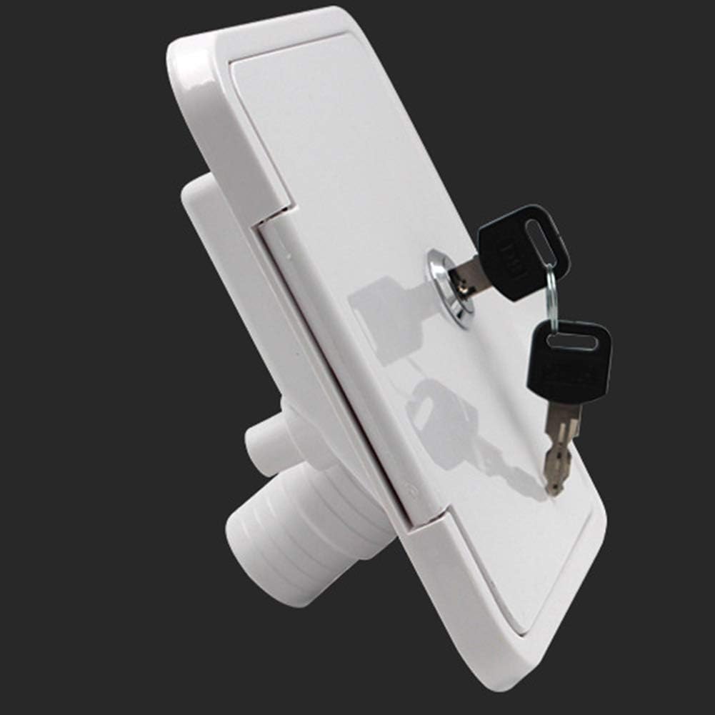 KOET Gravity Water Intake Hatch, Square Caravan Hatch Cover, Lockable ...