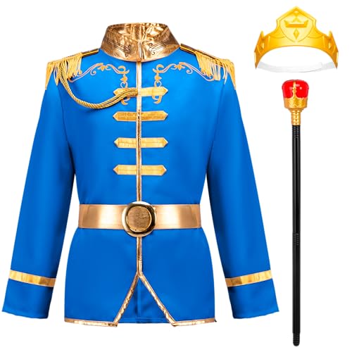 Spooktacular Creations Prince Costume for Boys, Blue Prince Charming ...
