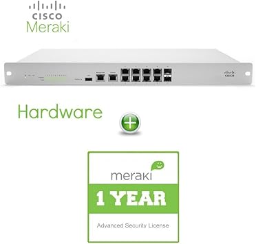 Cisco Meraki MX100 Security Appliance + 1Yr Licencia de seguridad ...