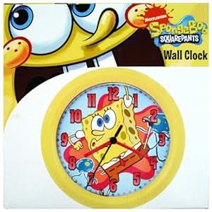 Amazon.com: Nickolodeon Wall Clock, Spongebob Squarepants - 8 Inches: Baby