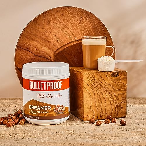 Bulletproof Hazelnut Creamer, 14.8 Ounces, Keto Coffee Creamer with MCT ...