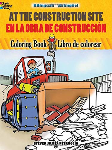 At the Construction Site/En la obra de construcción: Bilingual Coloring ...