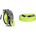 Amazon.com: Flexzilla Open Face Retractable Air Hose Reel, 3/8 in. x 50 ft., Heavy Duty ...