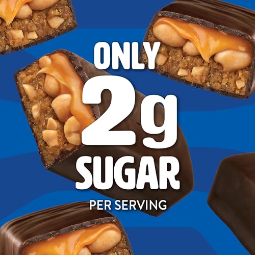 Orgain OMG! Bar, Snack Bar with Chocolate Caramel and Peanuts, Plant ...
