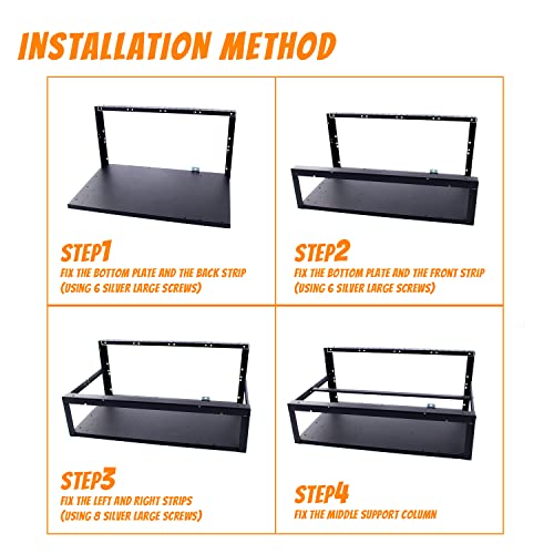 Mining Rig Frame 6 Gpu Steel Open Air Crypto Mining Frame Rig Case With Switch Cable And Gloves
