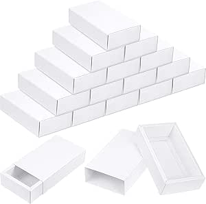 Amazon.com: 30 Pieces Kraft Paper Drawer Box, Mini Crafts Cardboard ...